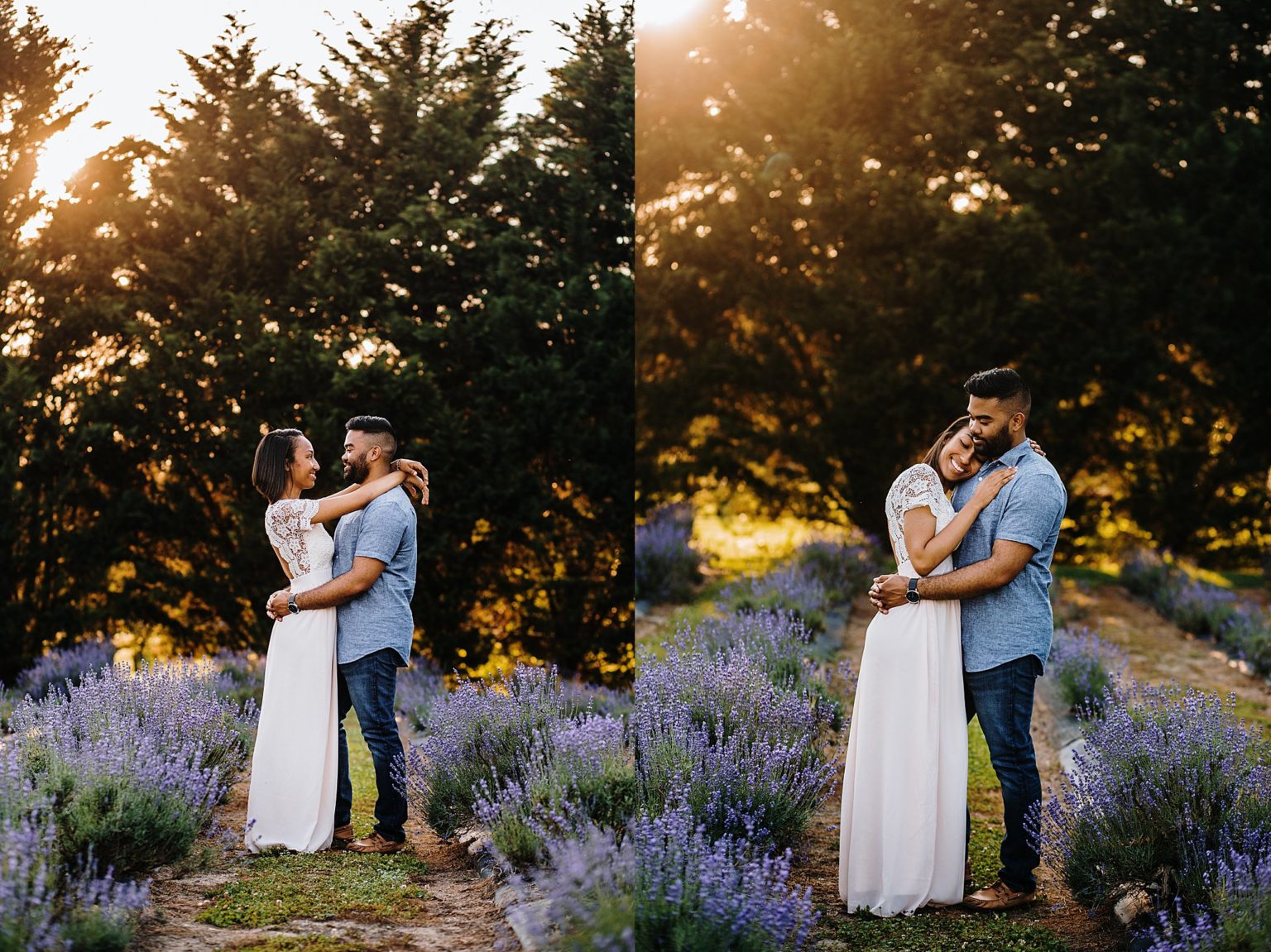 Lavender Field Engagement Session | Milton, Delaware | Christiana + Dale