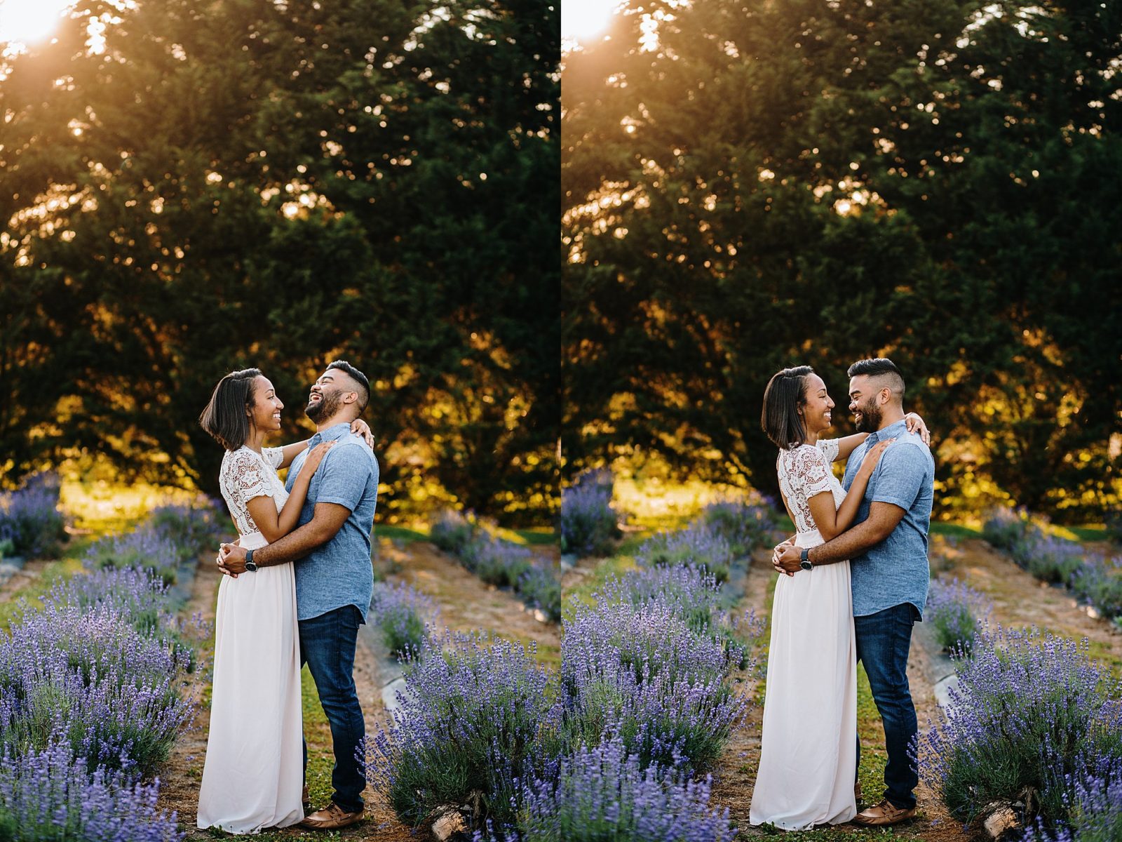 Lavender Field Engagement Session | Milton, Delaware | Christiana + Dale