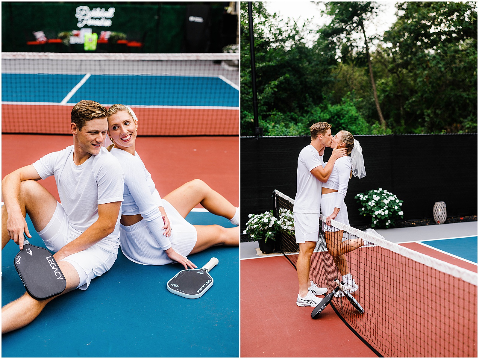 Fun Engagement Photos at Pickleball Paradise