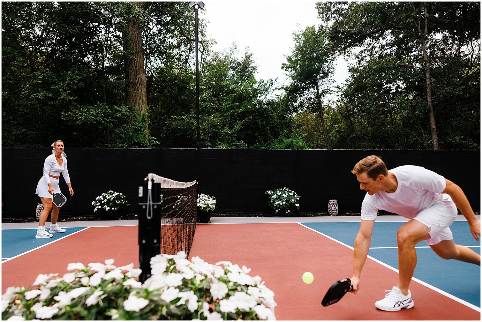 Fun Engagement Photos at Pickleball Paradise