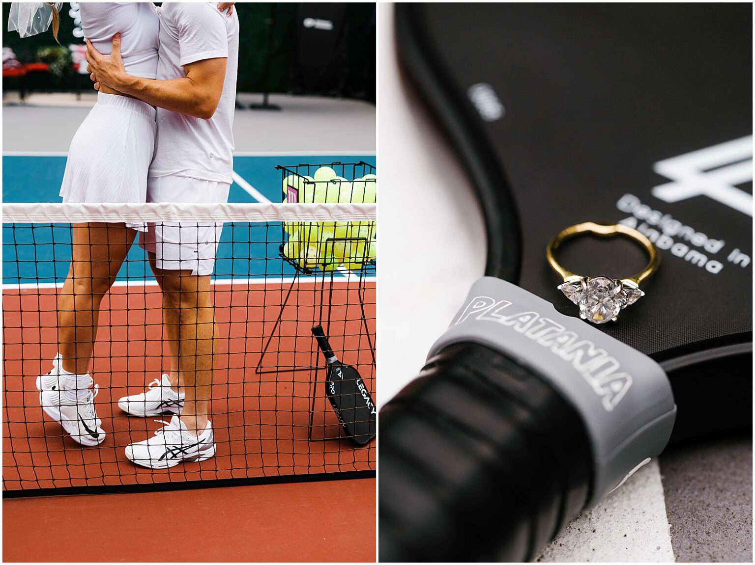 Fun Engagement Photos at Pickleball Paradise