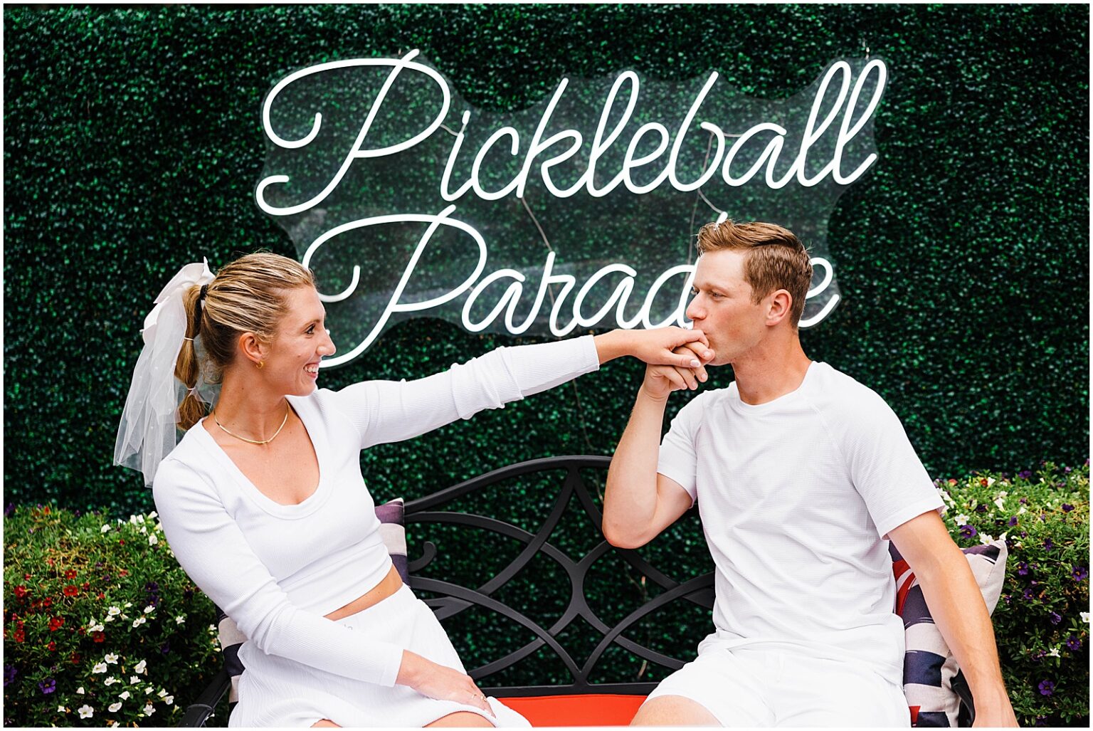 Fun Engagement Photos at Pickleball Paradise