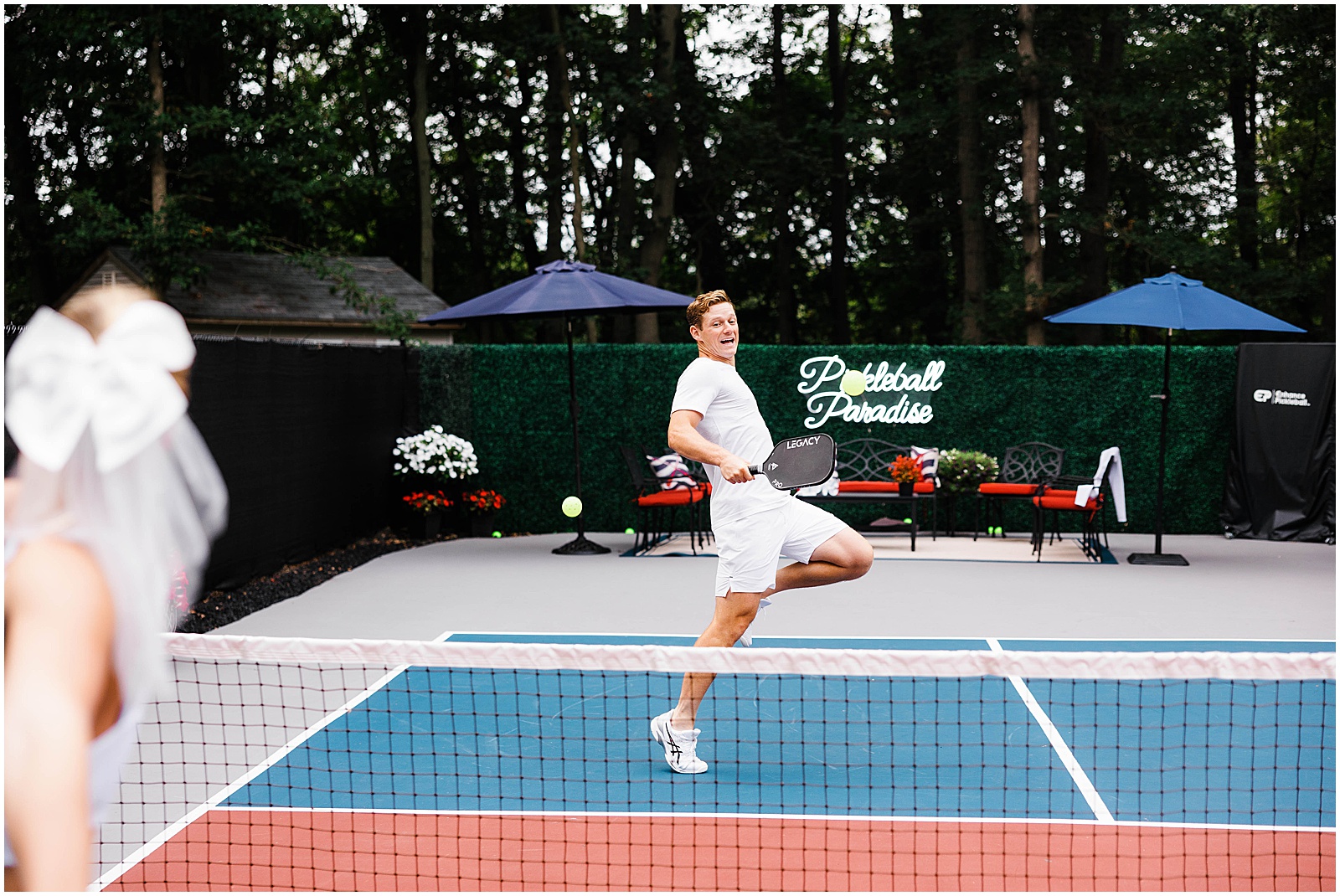 Fun Engagement Photos at Pickleball Paradise